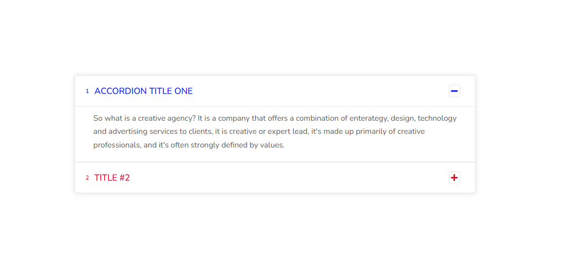 Accordion Widget - How to use the Accordion Widget Of Enter Addons - Enter Addons