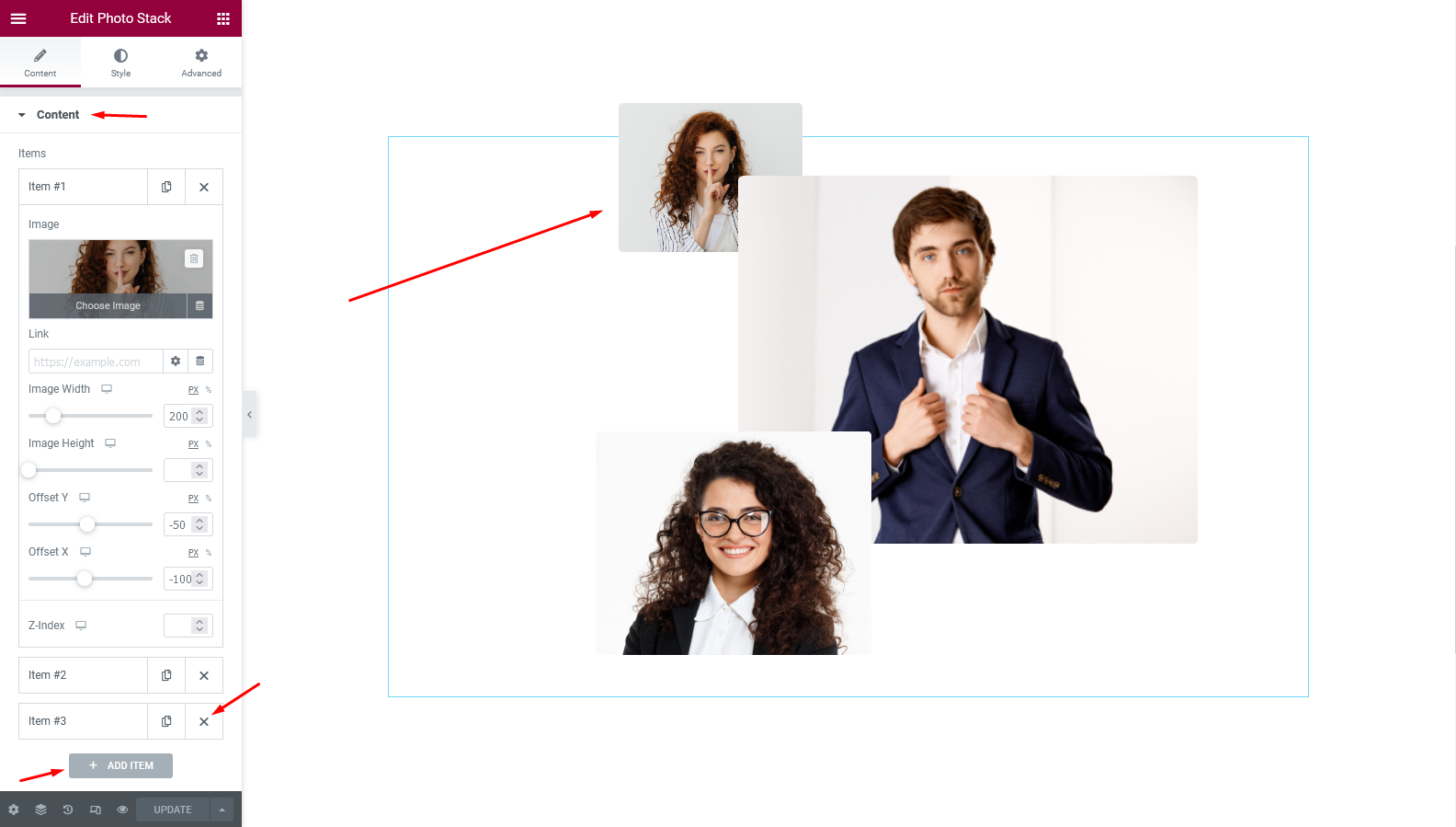 How To Use Photo Stack Widget Of EnterAddons - Enter Addons
