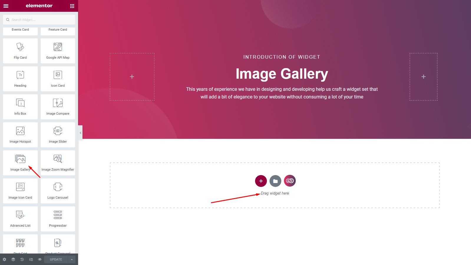 How To Use Image Gallery Widget Of EnterAddons - Enter Addons