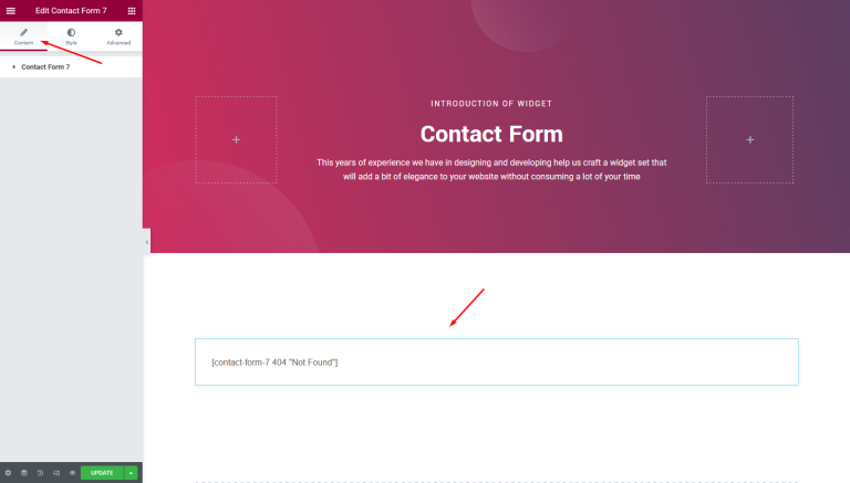 How To Use Contact Form 7 Widget Of EnterAddons - Enter Addons