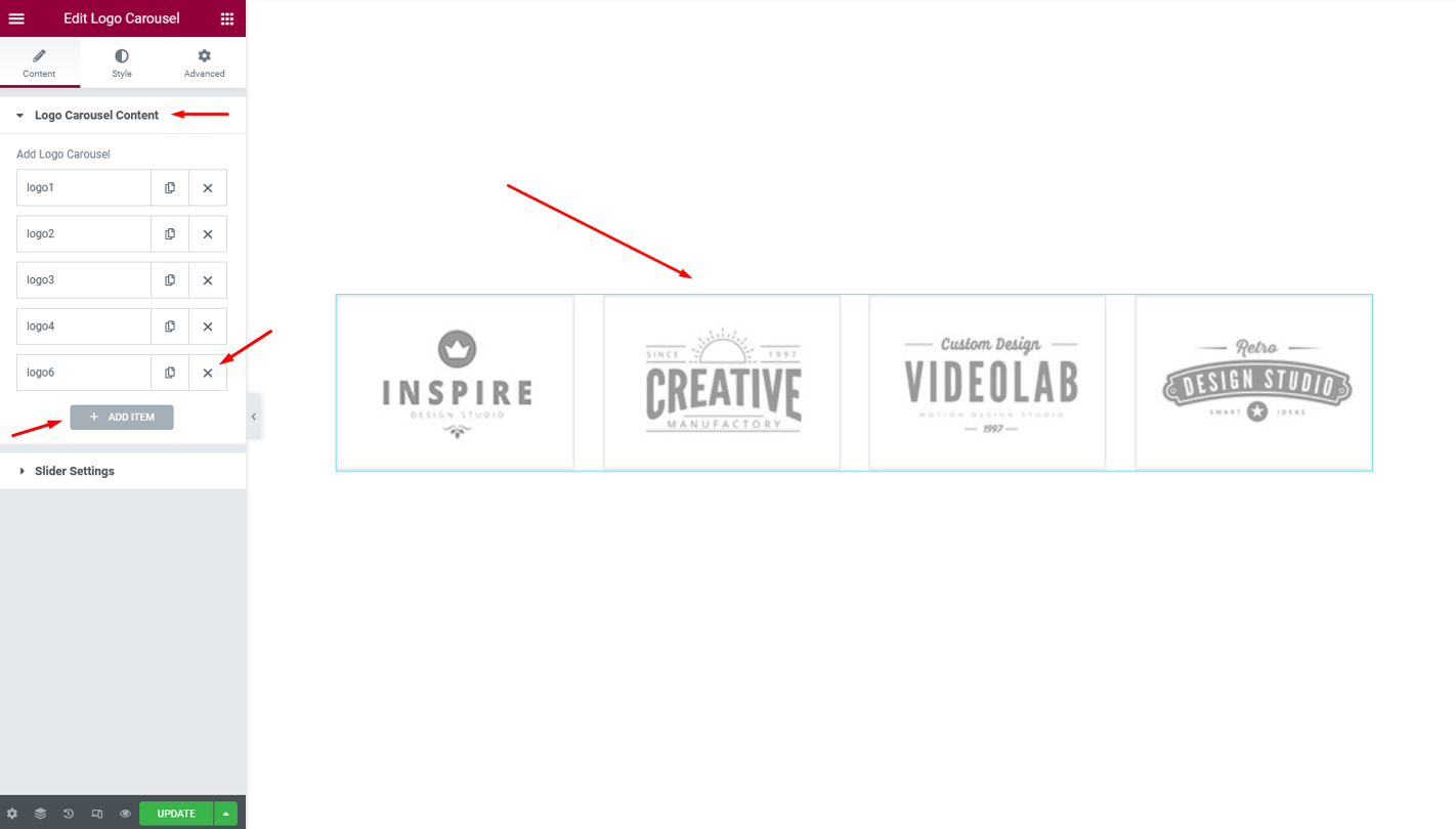 How To Use Logo Carousel Widget Of EnterAddons - Enter Addons