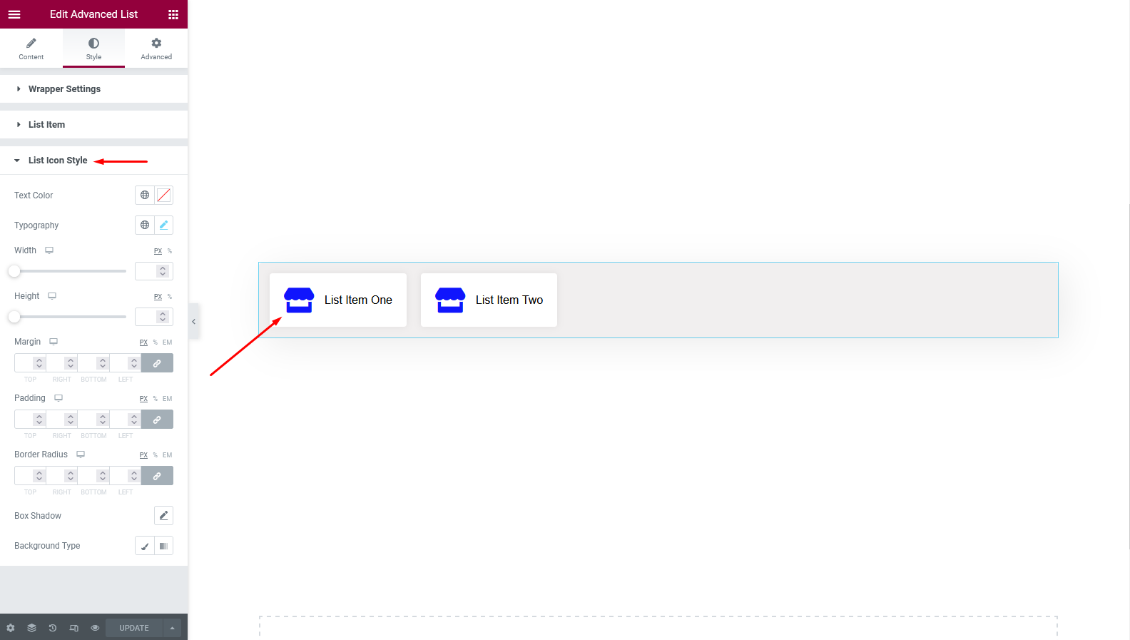 How To Use Advanced List Widget Of EnterAddons - Enter Addons
