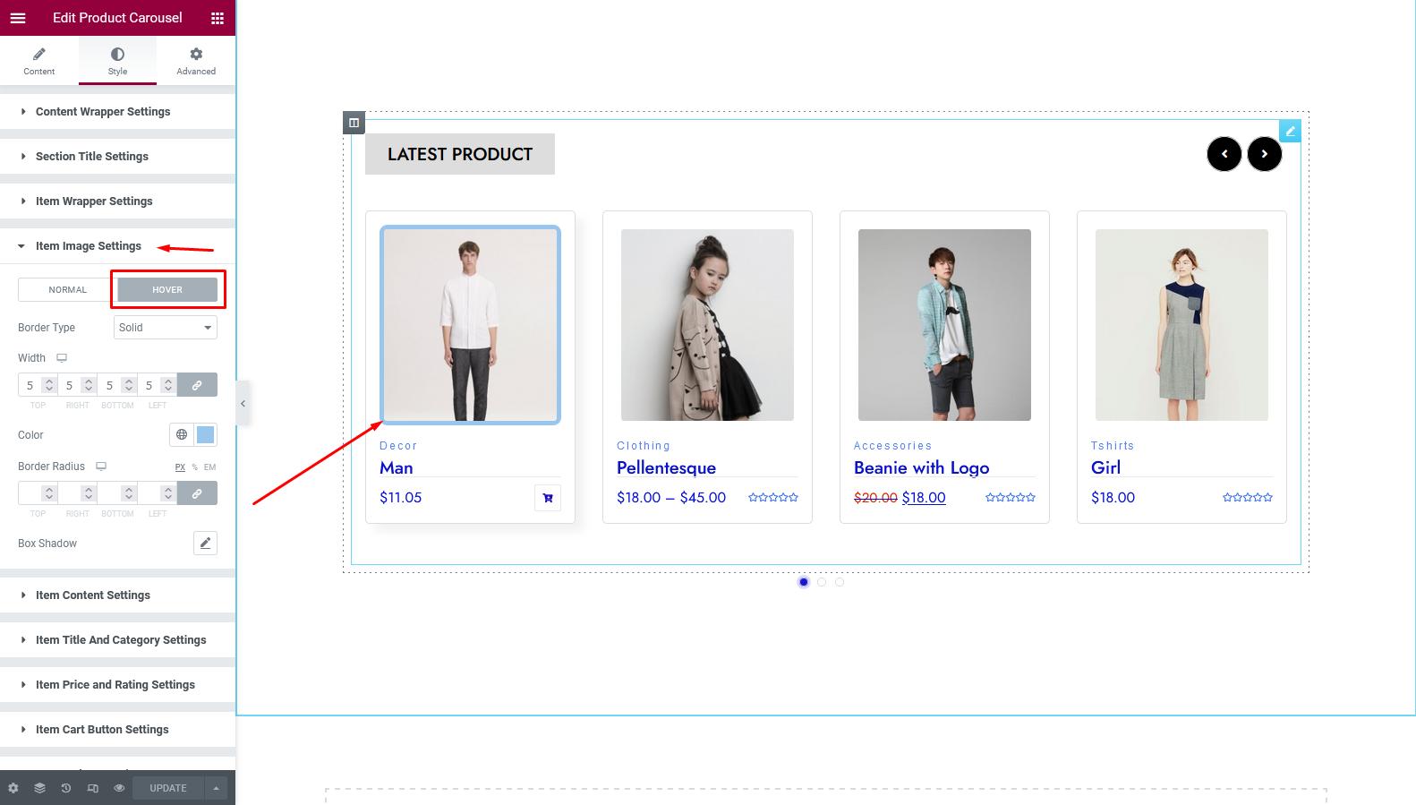How To Use Product Carousel Widget Of EnterAddons - Enter Addons