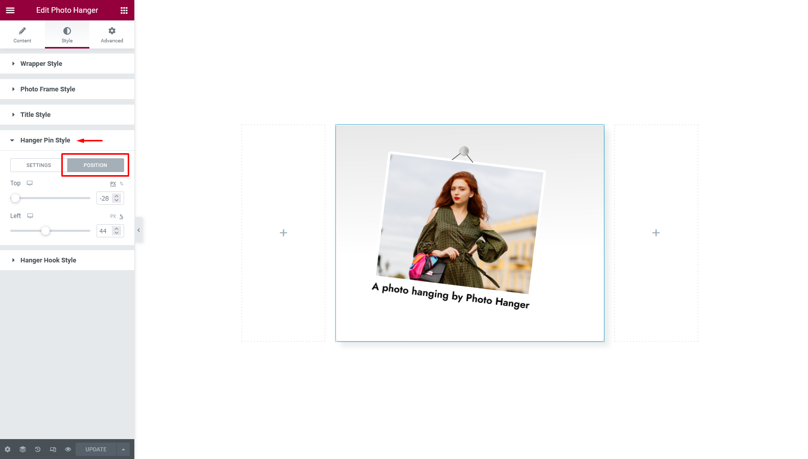 How To Use Photo Hanger Widget Of EnterAddons - Enter Addons