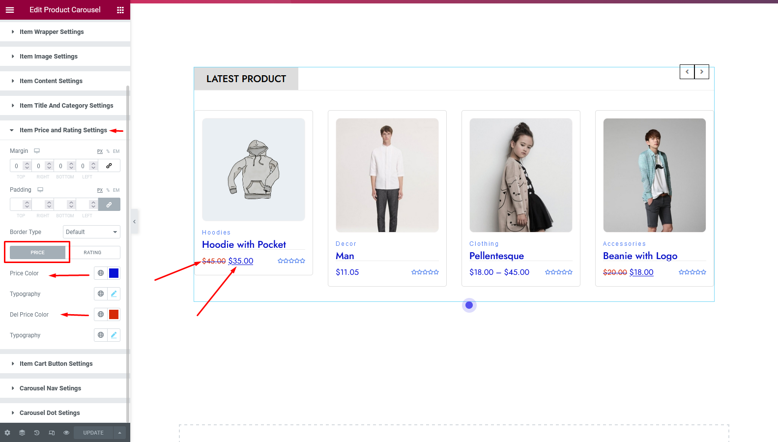 How To Use Product Carousel Widget Of EnterAddons - Enter Addons