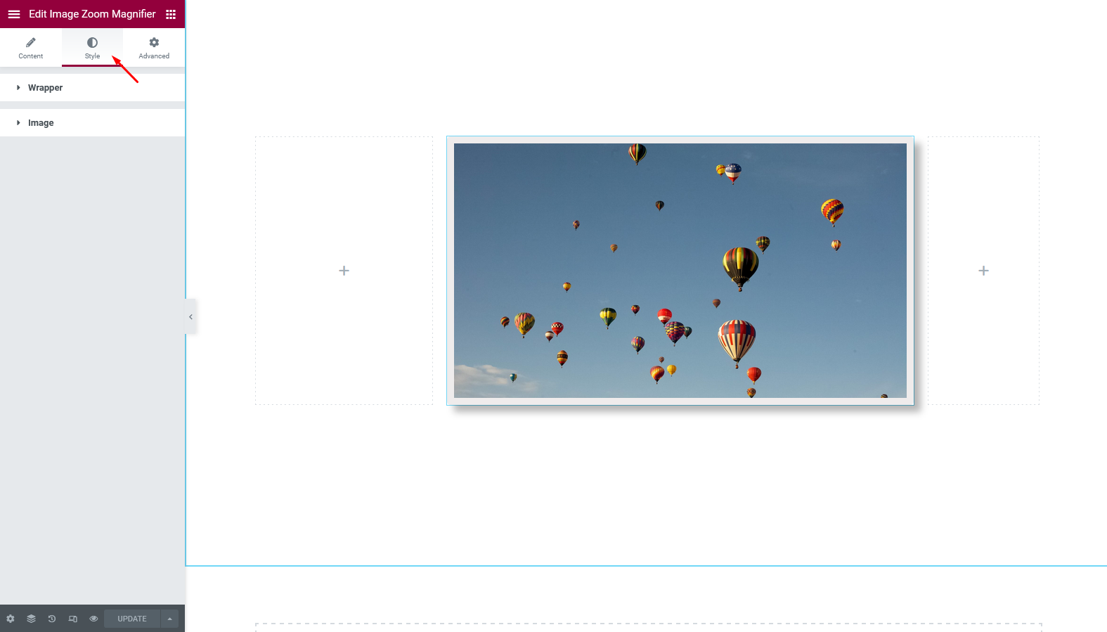 How To Use Image Zoom Magnifier Widget Of EnterAddons - Enter Addons
