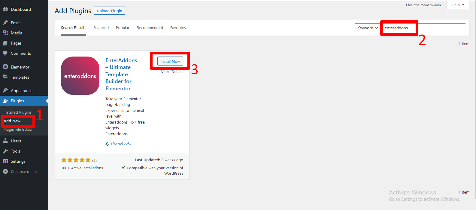 How to install EnterAddons Plugin - Enter Addons