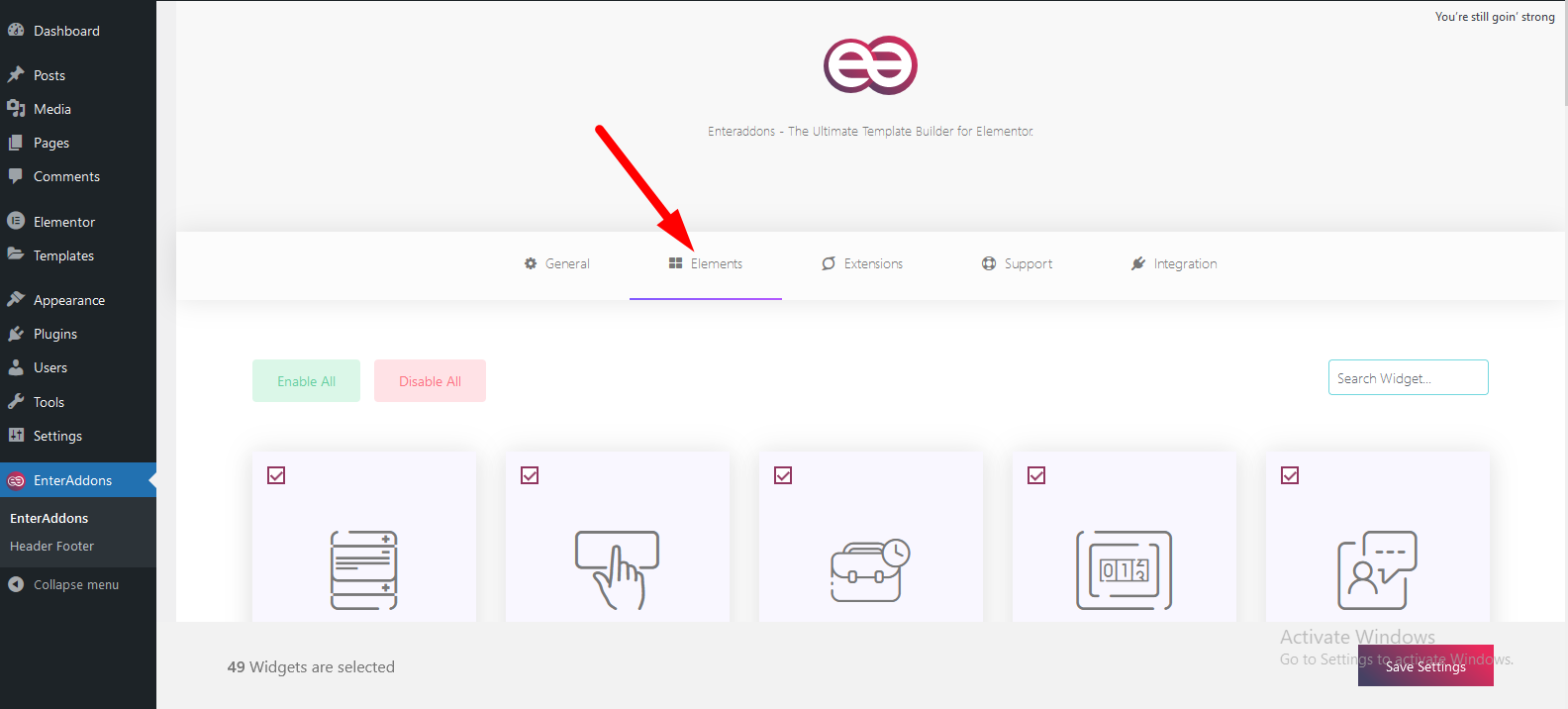 EnterAddons Dashboard - Enter Addons