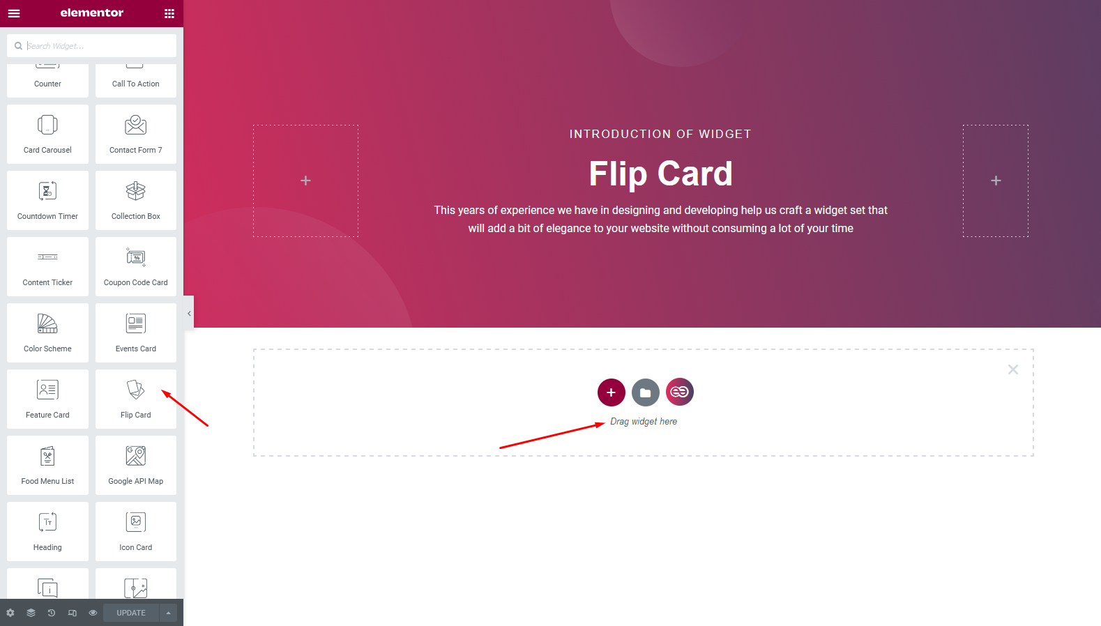 How To Use Flip Card Widget Of EnterAddons - Enter Addons