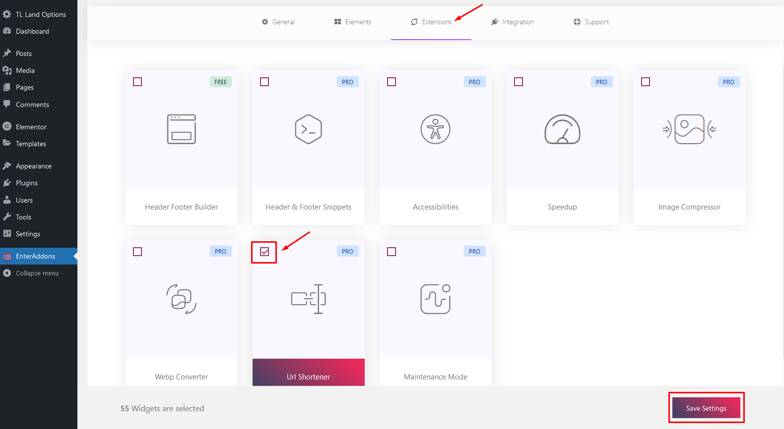 How to use Url Shortner Module - Enter Addons