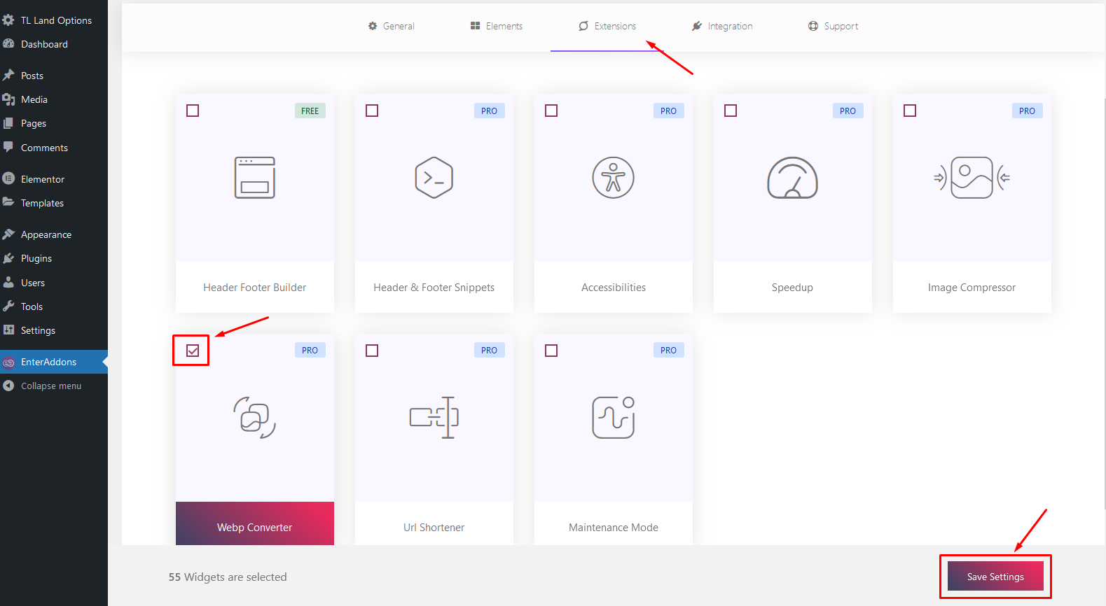How to use Webp Converter Module - Enter Addons