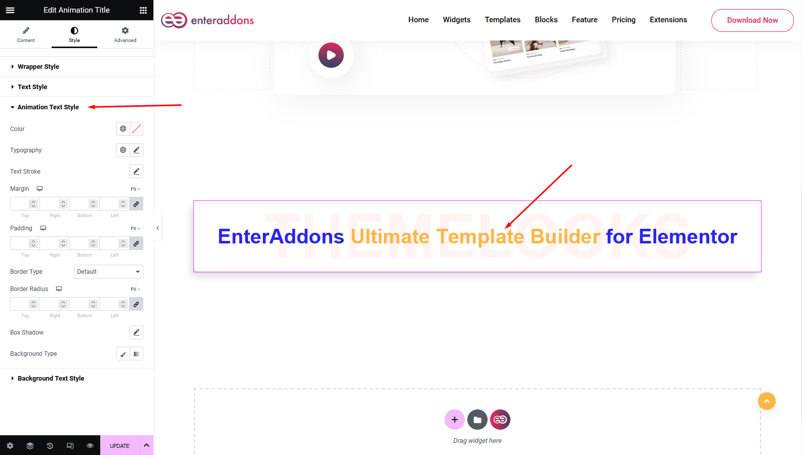 How To Use Animation Title Widget Of Enter Addons - Enter Addons