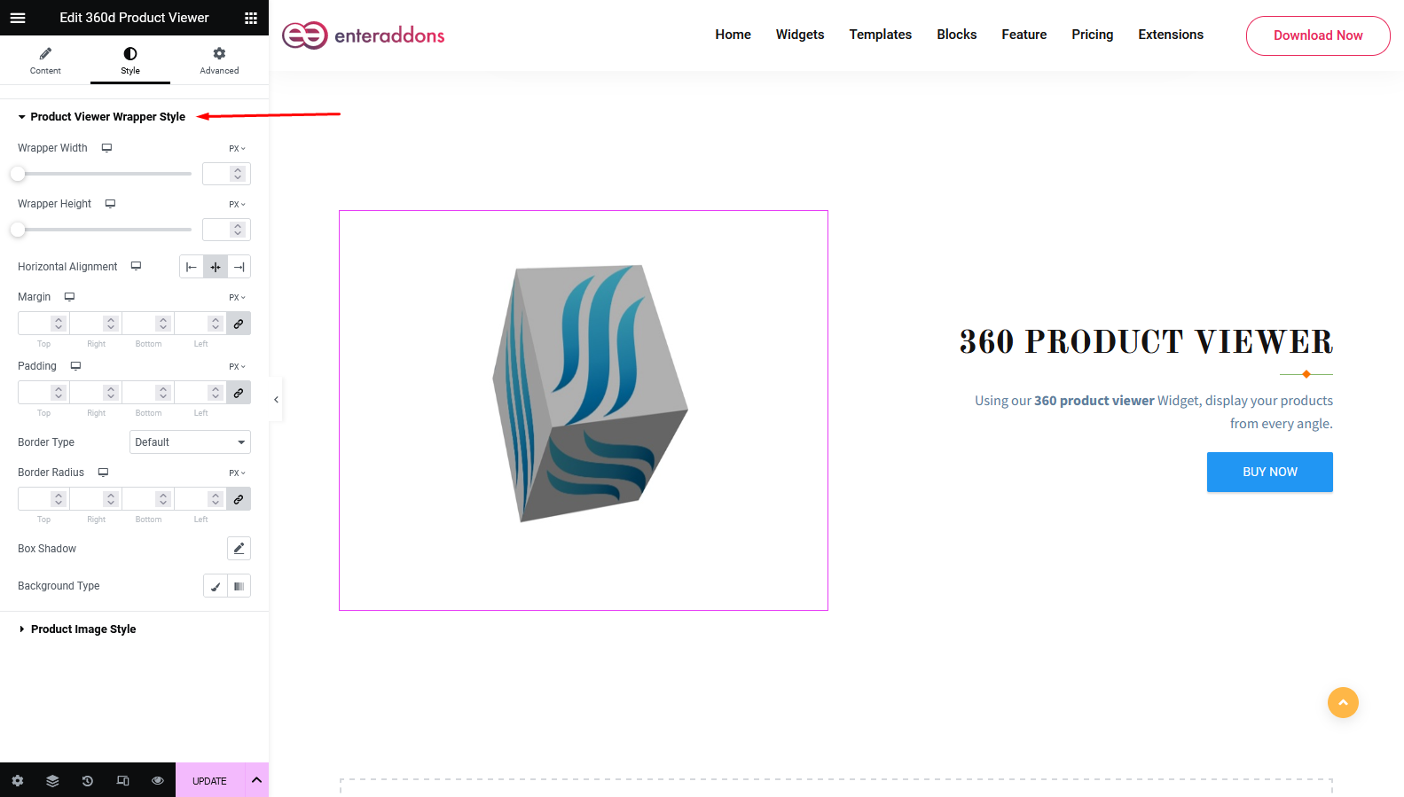 How To Use 360D Product Viewer Of Enter Addons - Enter Addons