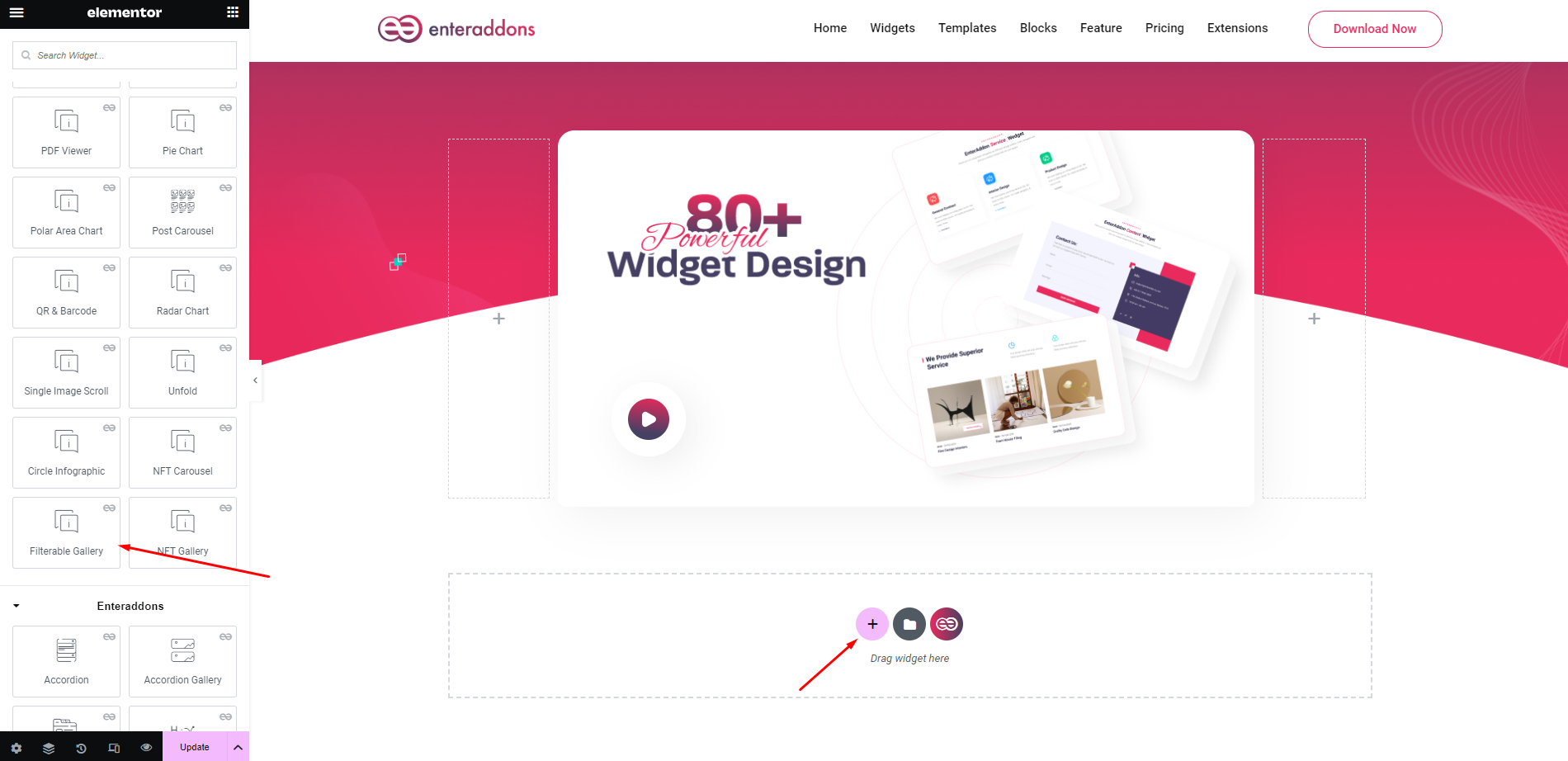 How To Use Circle Info Graphics Widget Of Enter Addons Enter Addons