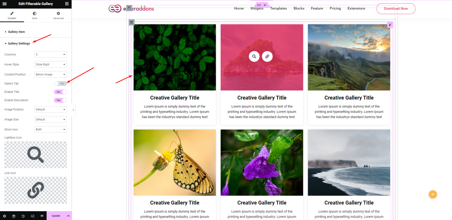 How To Use Filterable Gallery Widget Of Enter Addons - Enter Addons