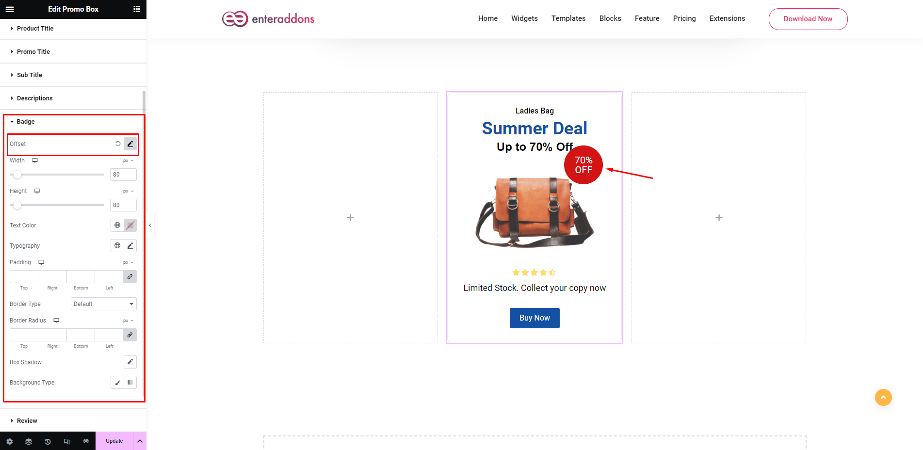 How To Use Promo Box Widget Of Enter Addons - Enter Addons