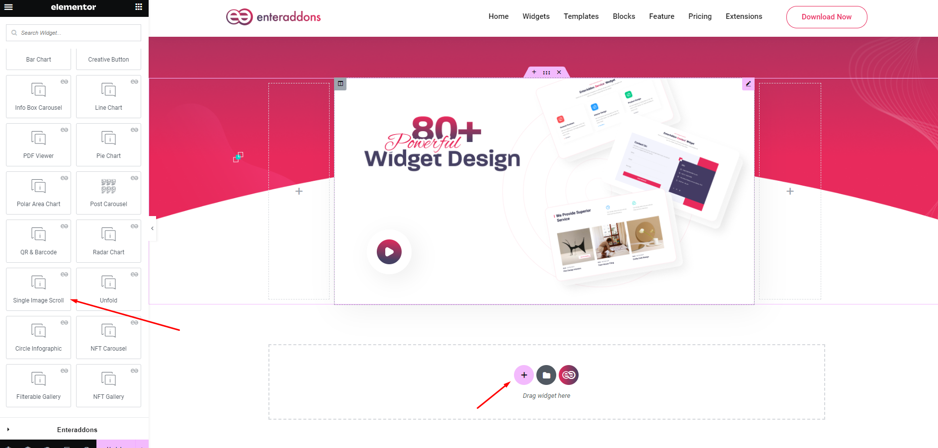 How To Use Single Image Scroll Widget Of Enter Addons - Enter Addons